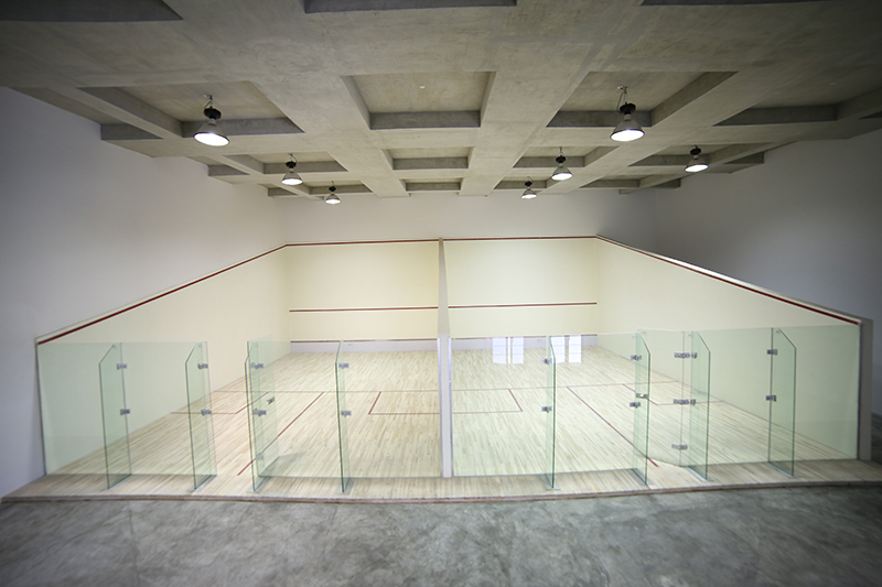 Mahindra World City Clubhouse Squash Court | Shilpa Architects