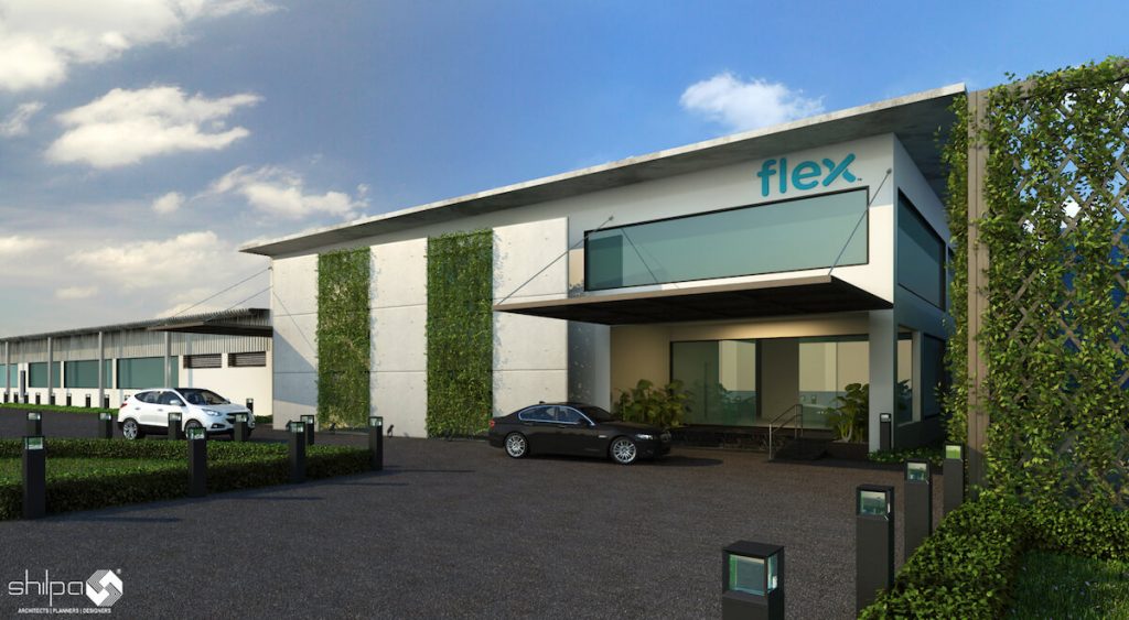 Flex Chennai Industrial Park – Exterior | Shilpa Architects