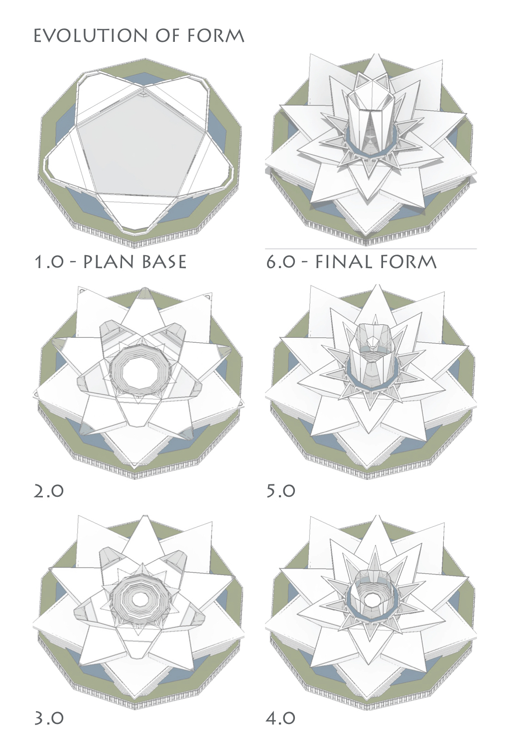 Multi Faith Center 03 Form Evolution | Shilpa Architects
