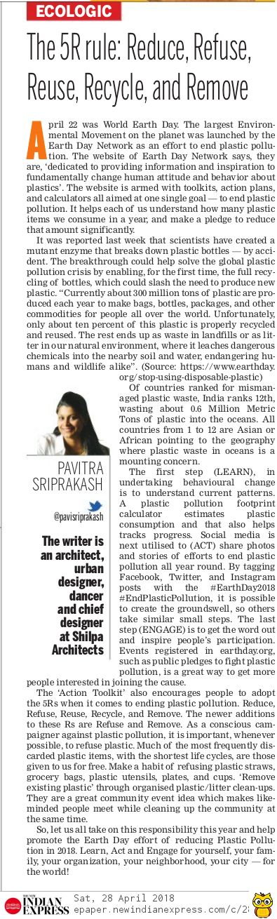 The 5R rule: Reduce, Refuse, Reuse, Recycle, and Remove | Shilpa Architects